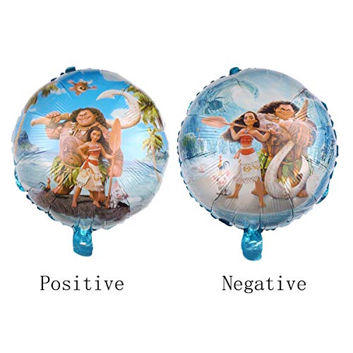 5 Pcs Foil Balloons for Moana Birthday Party Baby Shower Decorations⦠(Moana1)