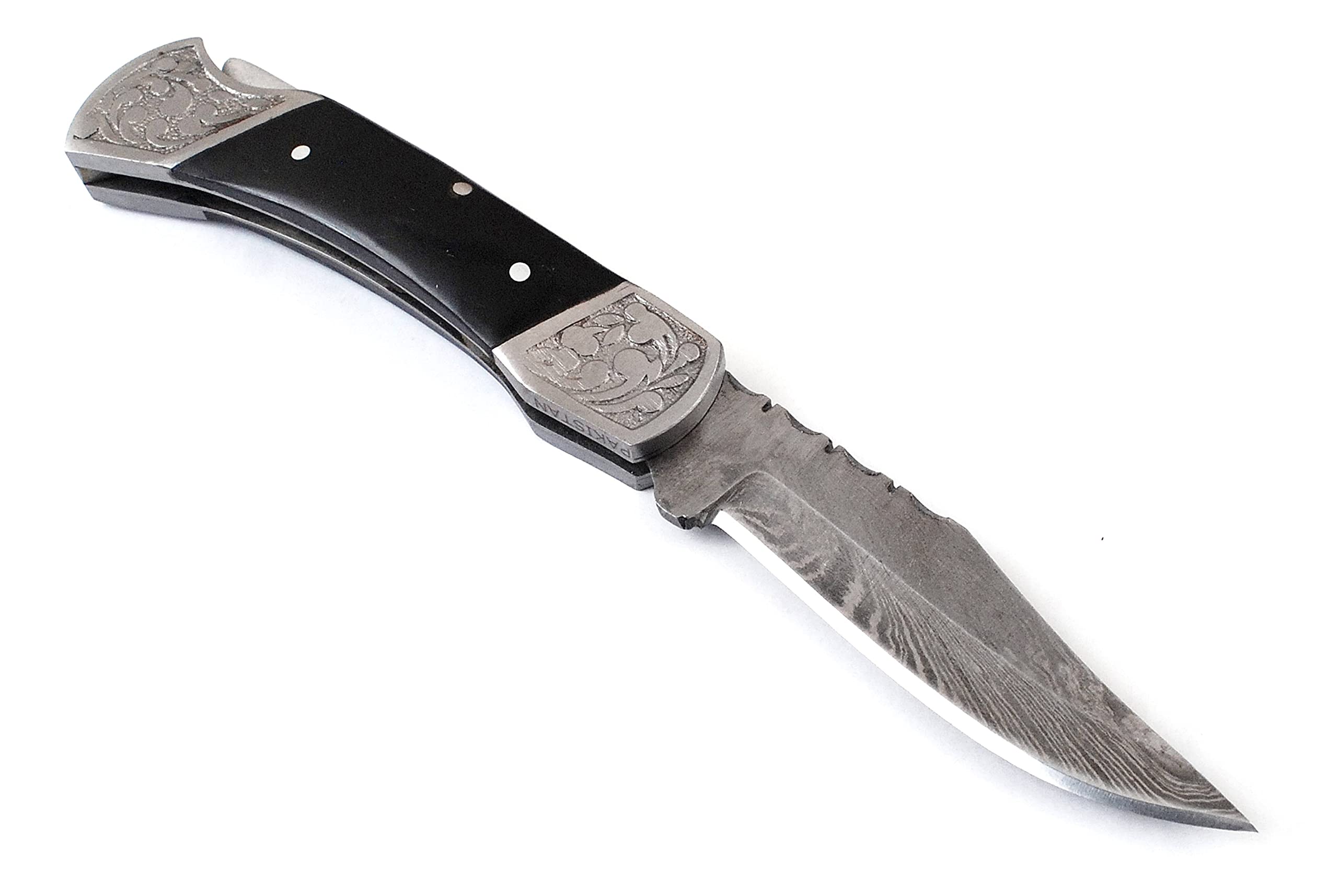 2401 Pocket Knife 4 Pcs Set 6.5" Handmade Damascus Folding Knife Back Lock knife Damascus Hunting Knife with Sheath Damascus Pocket Knife for men 100% Prime Quality