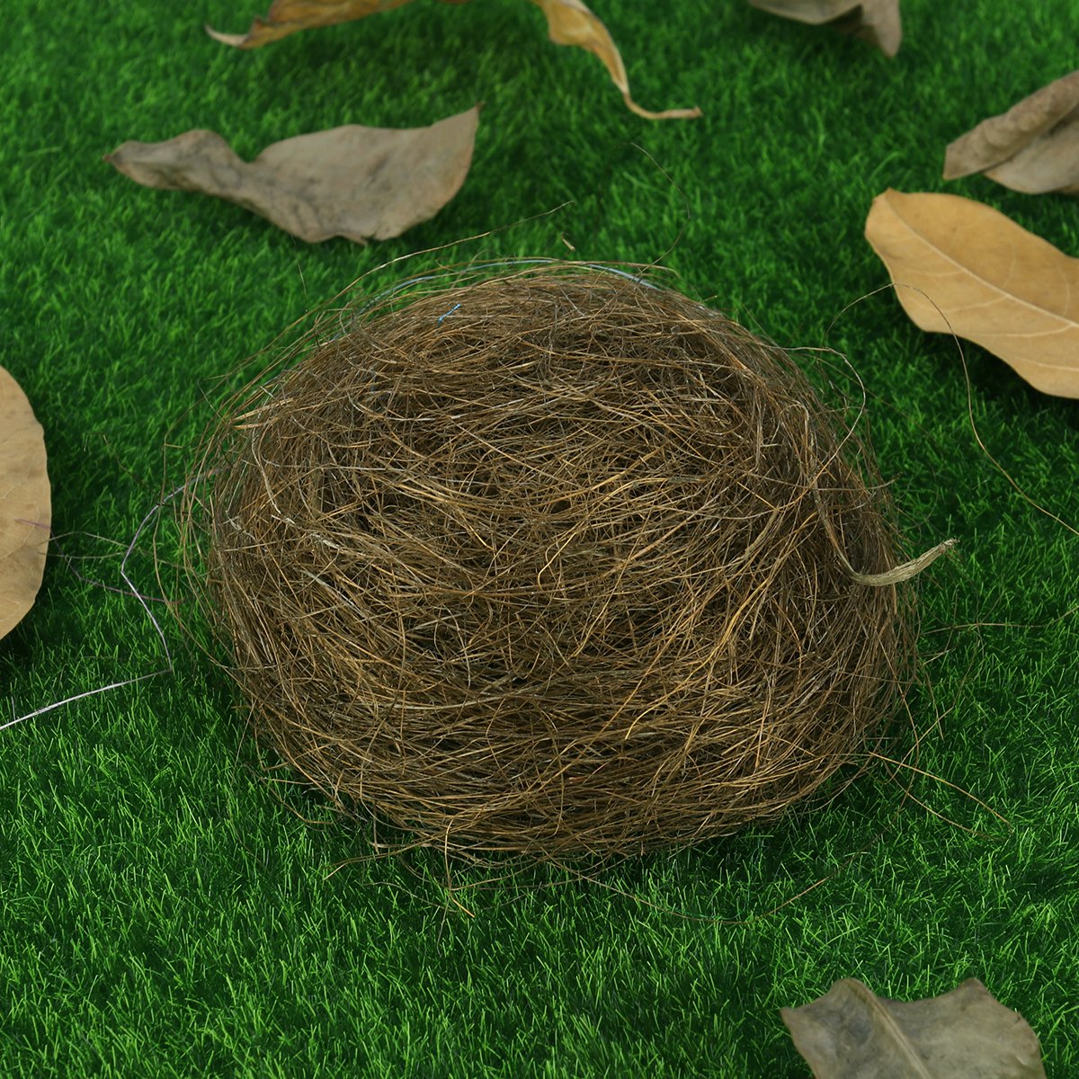 6pcs Artificial Bird Nest Birdhouses Garden Nature Art Craft Wedding Home Decoration - Coffee