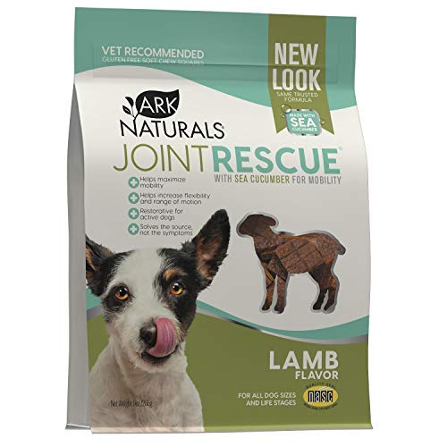 Ark Naturals Sea Mobility Joint Rescue Dog Treats, Lamb Flavor, Joint Supplement with Glucosamine & Chondroitin, 1 Pack