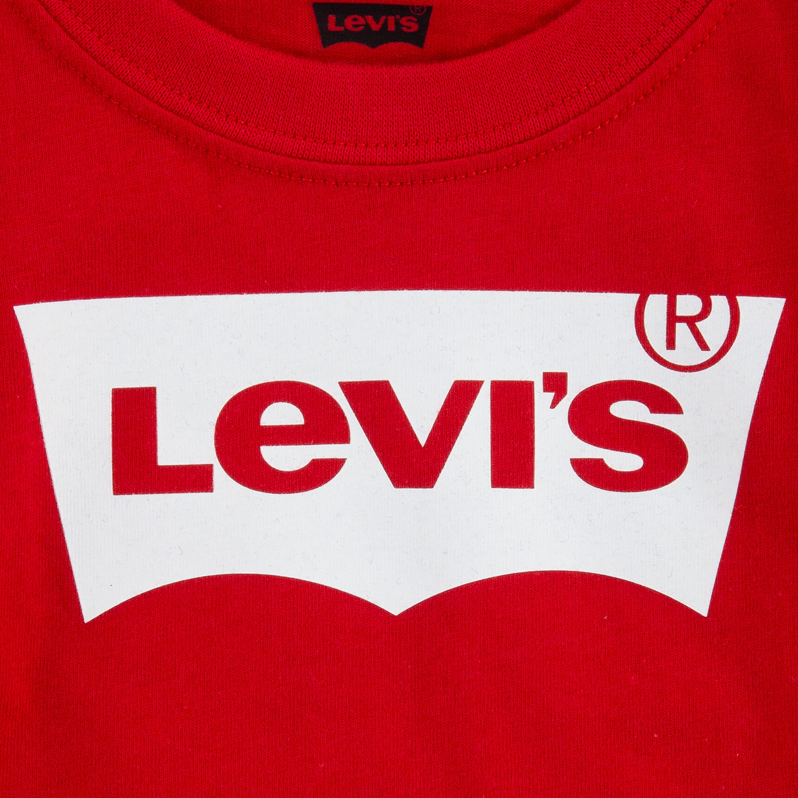 Levi's Baby Batwing T-Shirt, Super Red, 18M