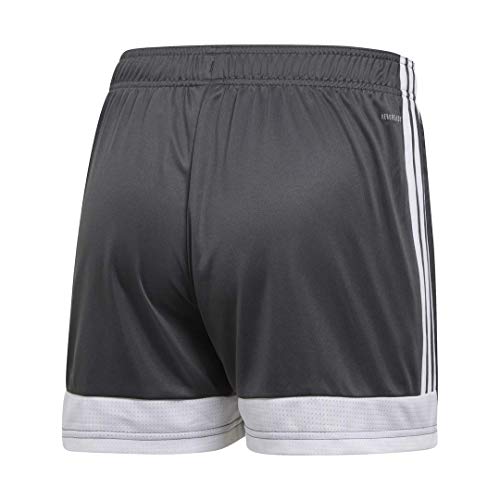 adidas Women's Tastigo 19 Shorts, Dark Heather Solid Grey/White, Large