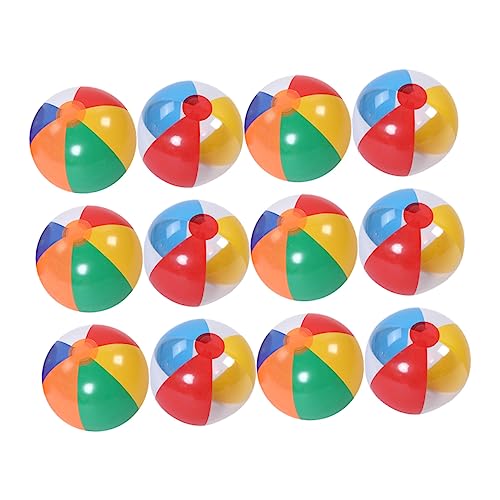 Alasum 36 pcs Balls Blow Toy Birthday Theme Water Decorations Party Beach Fun Park Pool Random Hawaiian PVC Lake Outdoor for Ball Luau Color Inflatable Play Games Swimming Summer Up