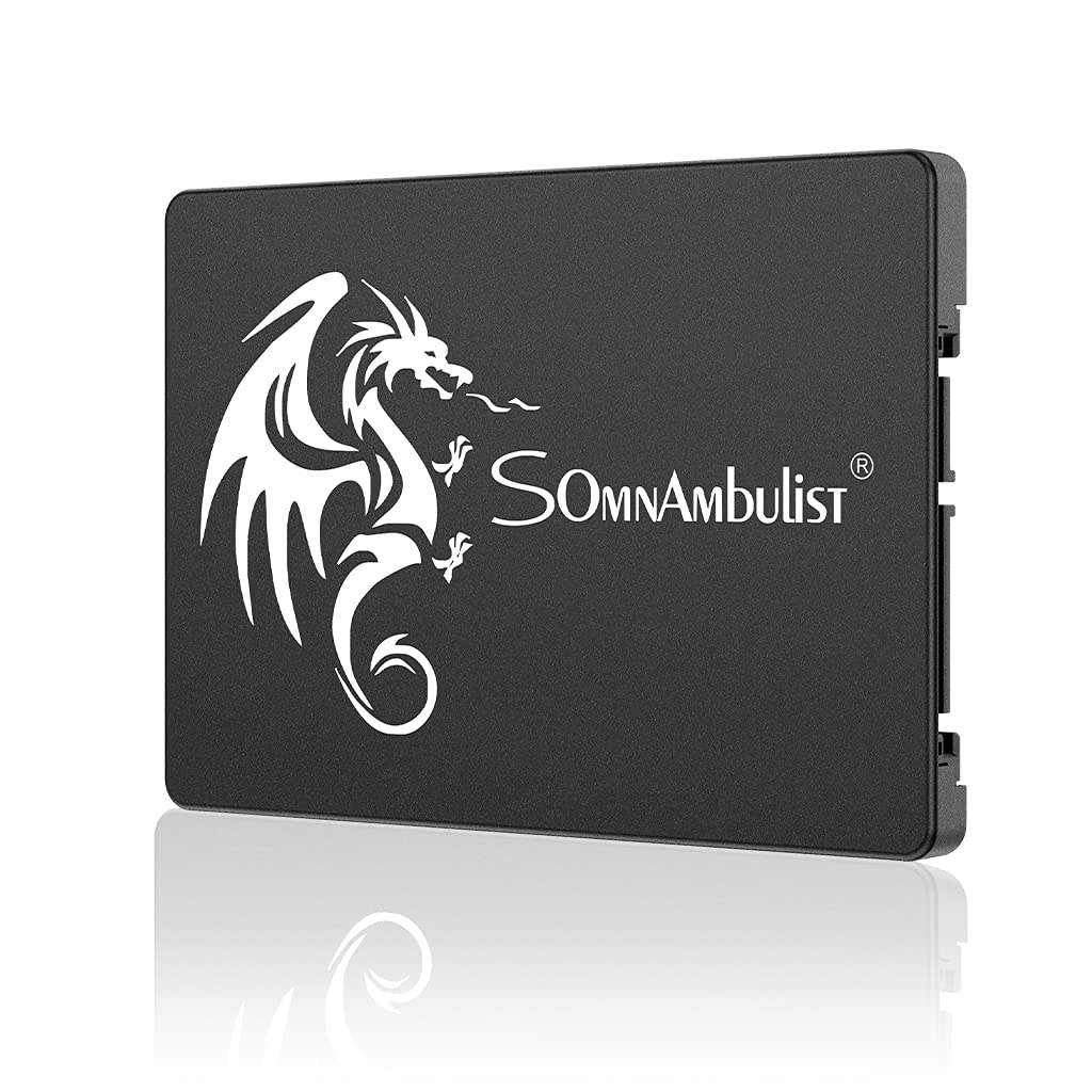 Somnambulist SSD 960G 2T Hard Drive SATA 2.5 Hard Drive Desktop Notebook Solid State Drive (Black Dragon-2TB)