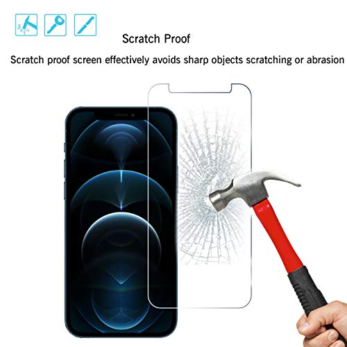 Ailun 2 Pack Screen Protector for iPhone 12 Pro Max[6.7 inch] + 2 Pack Camera Lens Protector, Case Friendly Tempered Glass Film,[9H Hardness] - HD [4 Pack]