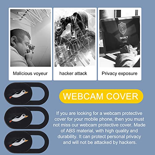 OSALADI Webcam Blocking Covers Webcam s Camera 3Pcs Webcam Penguin Design Webcam Anti Peeping Privacy Camera Webcam Covers