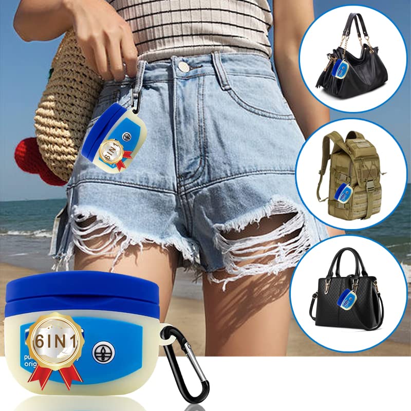 6in1 Cute Vaselin for AirPods 3 Case Cover Silicone Protective Accessories Set Kit for AirPods 3rd Generation Charging Case(2021), Cartoon 3D Funny Character Design for AirPods 3 Case Vaselin