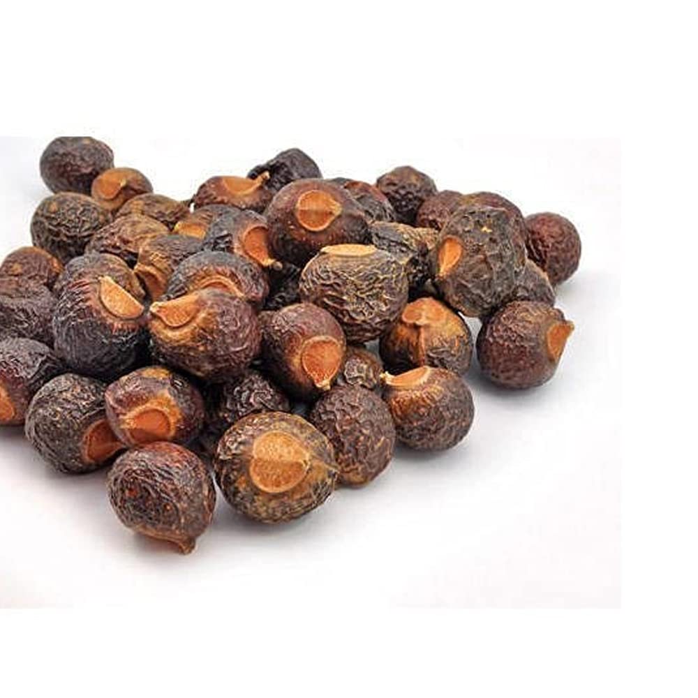 AnNafi® Reetha | Organic Soap Nuts | Aritha/Areetha/Kunkudukaialu | Sapindus used for making Reetha Powder, Ritha Shampoo, Oil | Natural Hair Care & Growth | Organic Laundry Detergent (100grams)