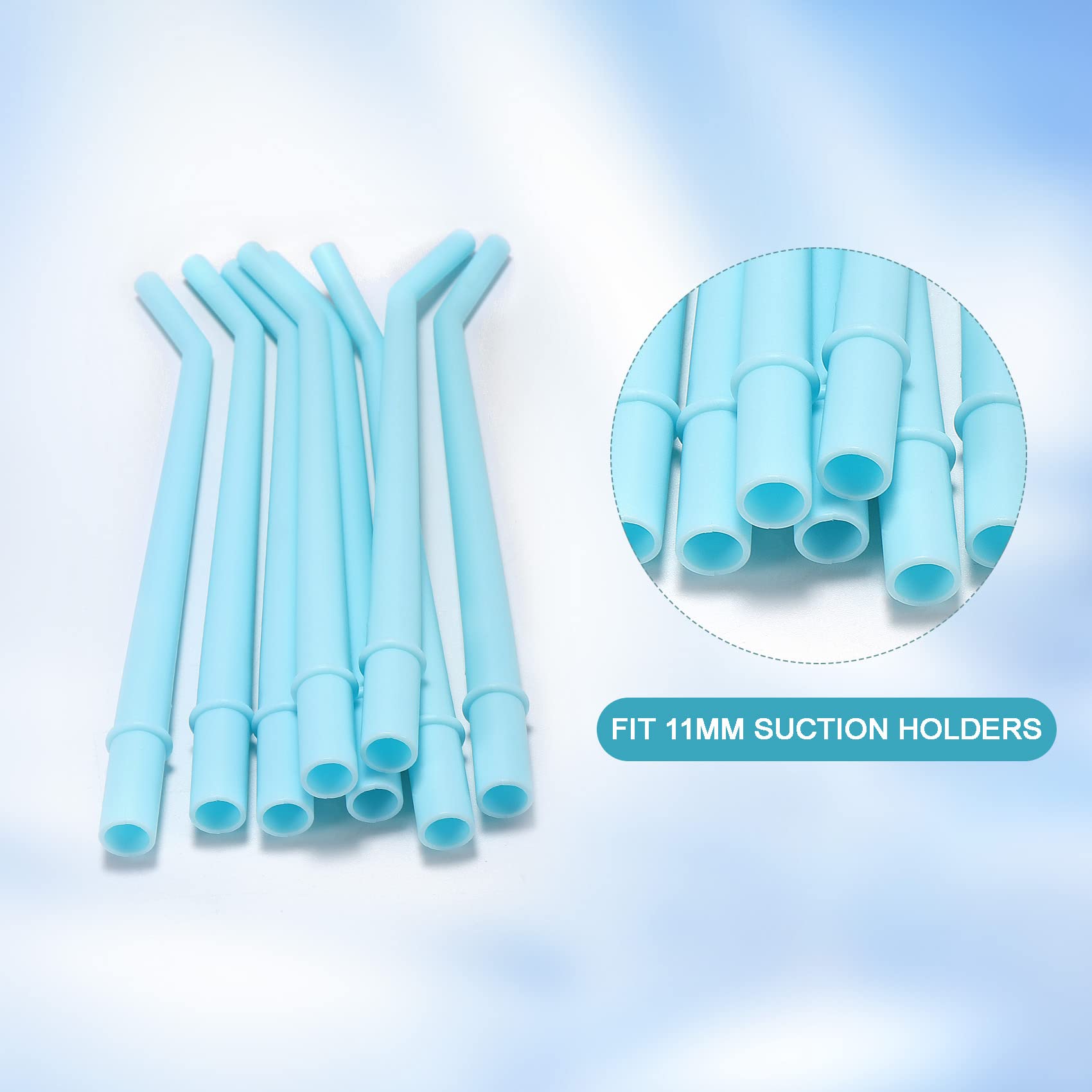 Annhua 25 Pcs Large Dental Surgical Aspirator Tips Disposable Green Suction Tips, Dental Aspirating Tips 1/4 Inch Diameter, Used for Dental Clinic, Operating Room, Lab