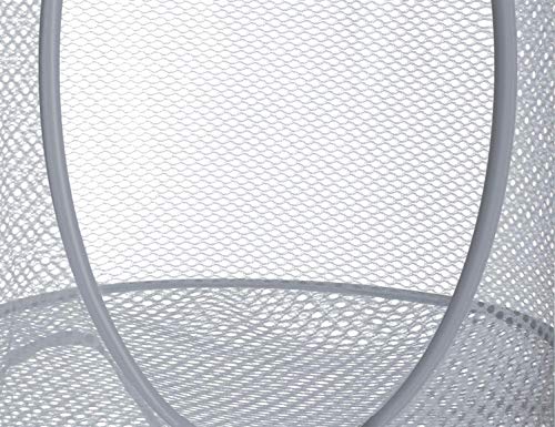 Libeder Mesh Hanging Storage Space Saver Bags Organizer,Foldable Storage Organizer 3/4/5 Compartments Toy Storage Basket for Kids Room Bathroom 2 Sets Grey