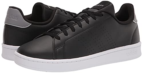 adidas Men's Advantage Racquetball Shoe, Black/Black/Grey, 10