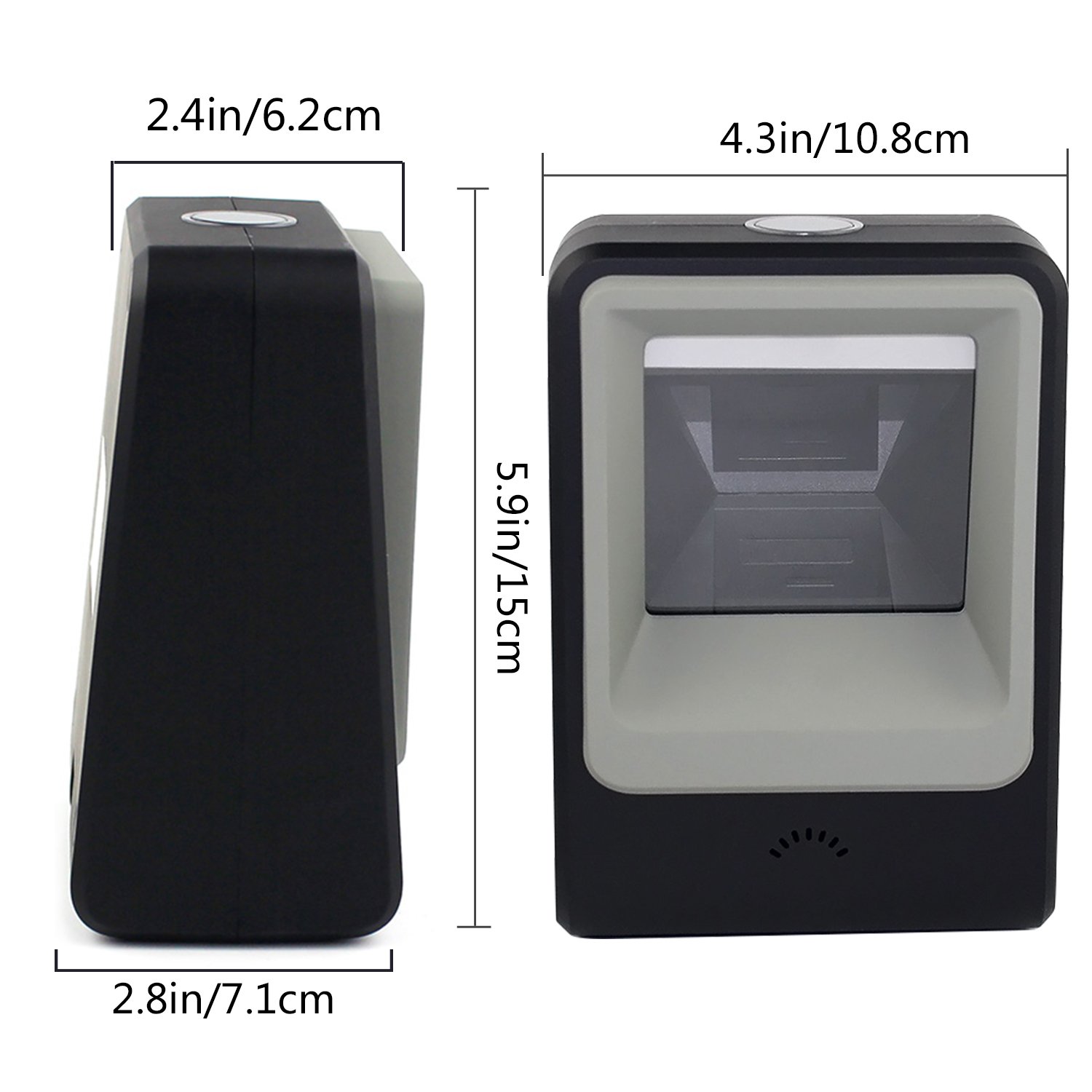 2D QR Barcode Scanner,Symcode Omnidirectional Hands-Free USB Automatic Barcode Reader for Mobile Payment Computer Screen Scan