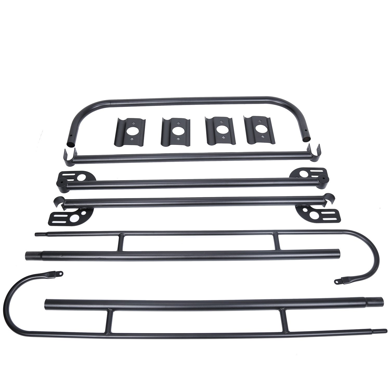 7BLACKSMITHS 1000 LBS Adjustable Truck Contractors Rack Ladder Pickup Kayak Lumber Rack Side Bar Long Cab Full Size 60"(W) x 138"(L) x 34"(H) (You Will get 2 Boxes)