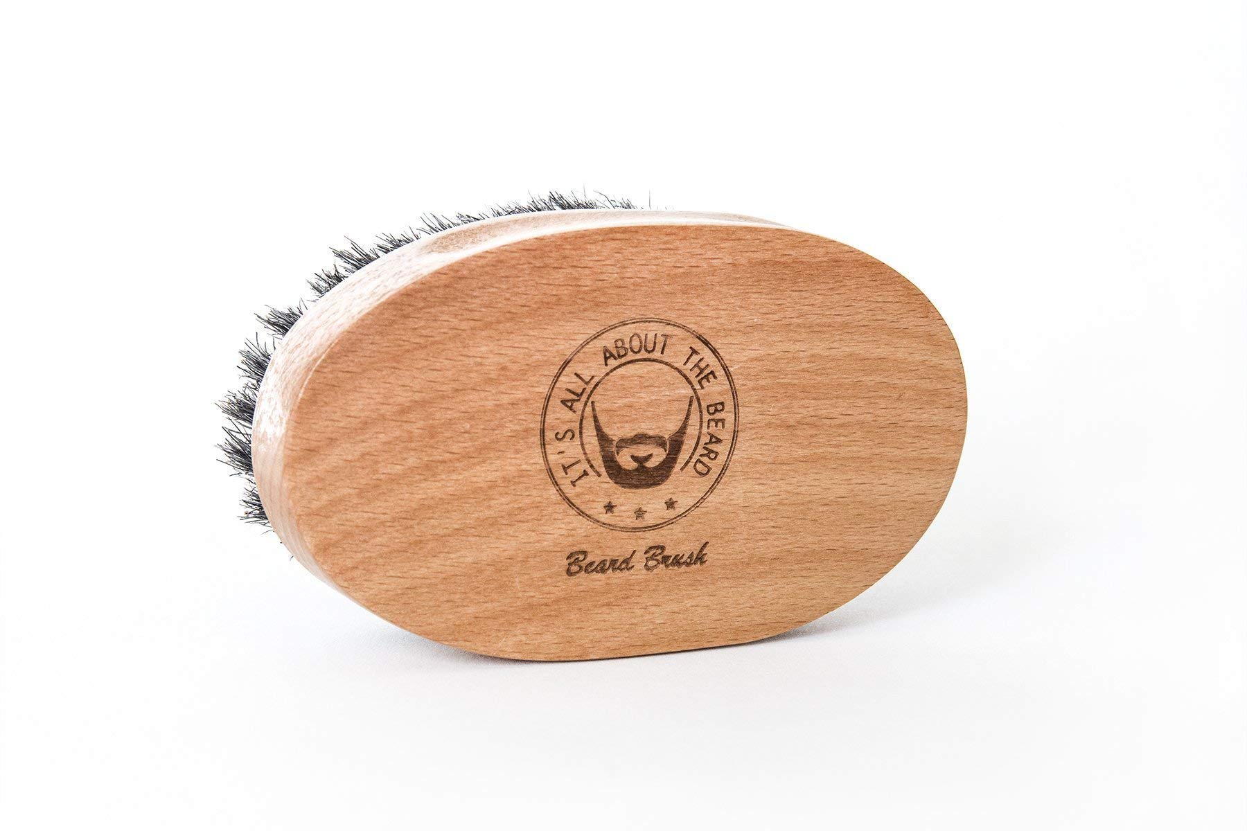 Best Premium Professional Beard & Brush Travel Gift Set Superior 100% Boar Bristle Brush Including Grooming Comb & Bonus Scissors Great For Trimming Beards Mustache or Goatee- It's All About The Beard