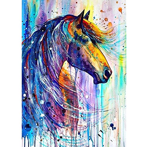 avpdupu Horse Diamond Painting Kits for Adults and Kids, Diamond Painting Horse Diamond Art Kits,5D Diamond Painting Art Horse Kits for Home Wall Decor 12x16inch