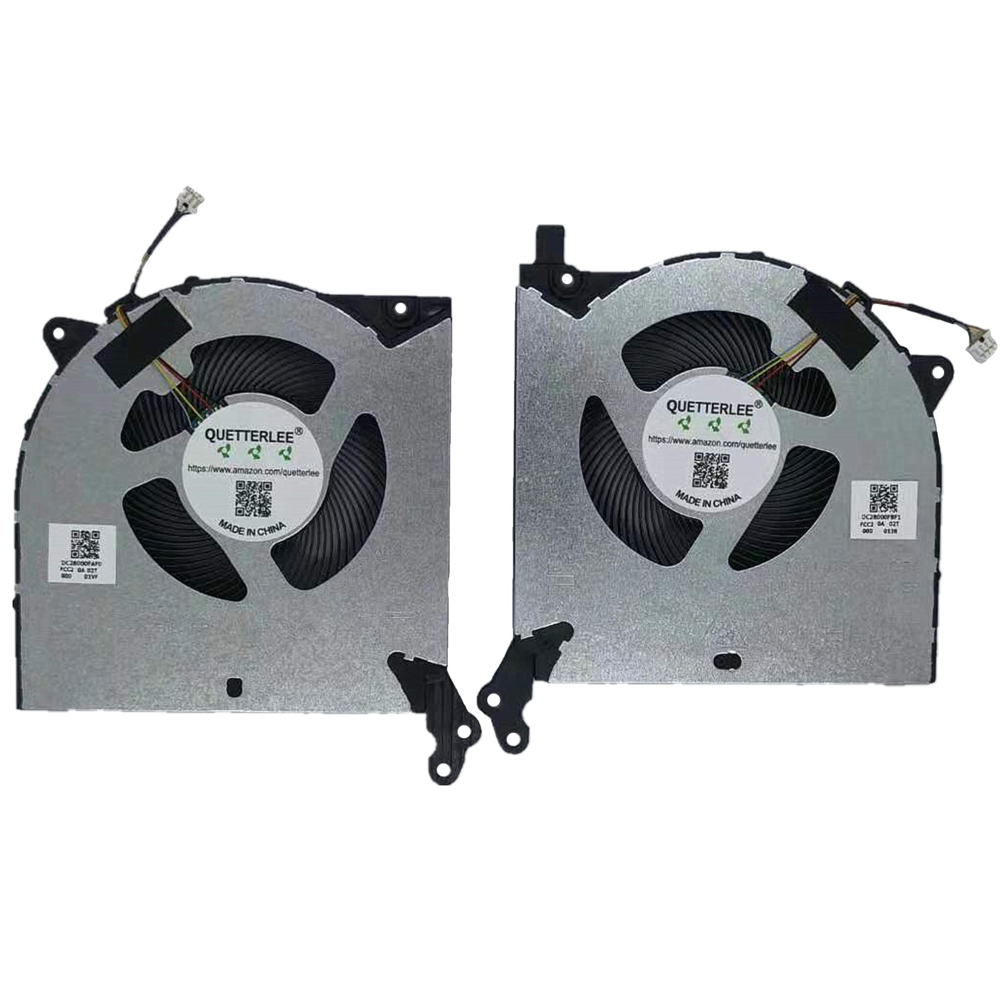 QUETTERLEE Replacement New Laptop CPU and GPU Cooling Fan for Lenovo Legion Y7000 2020H(2020 Paragraph) Series 5F10S13917 DFS5M325063B1C FM9H DFS5K323161A1C FM9J DC28000FAF0 DC28000FBF1 DC5V Fan