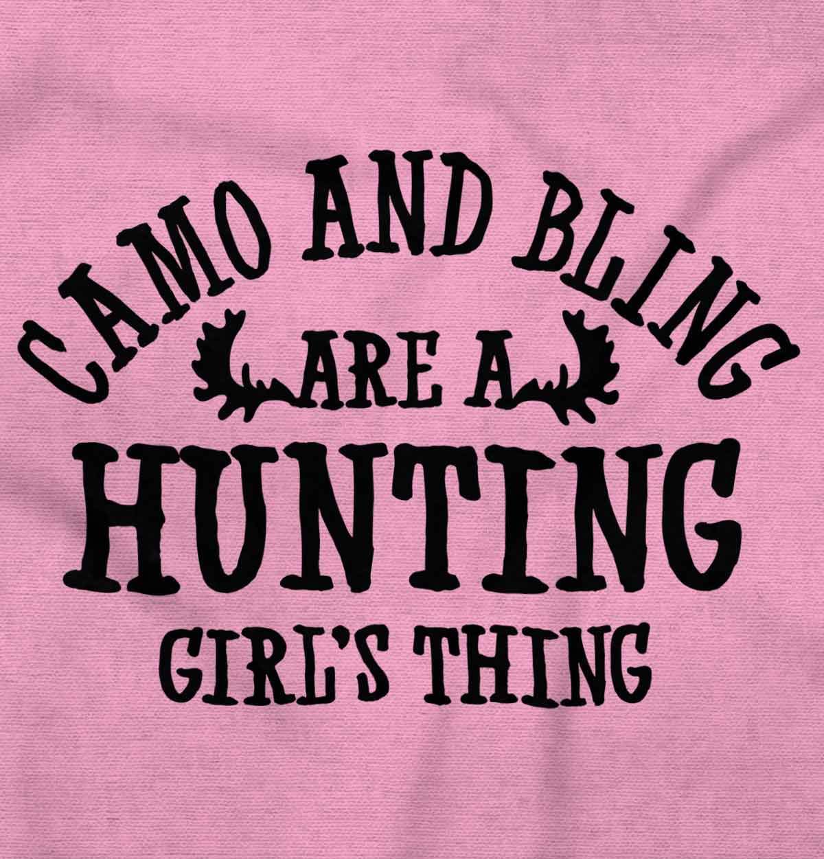 Brisco Brands Camo Bling Hunting Girl's Thing Baby Bodysuit Jumper Girls