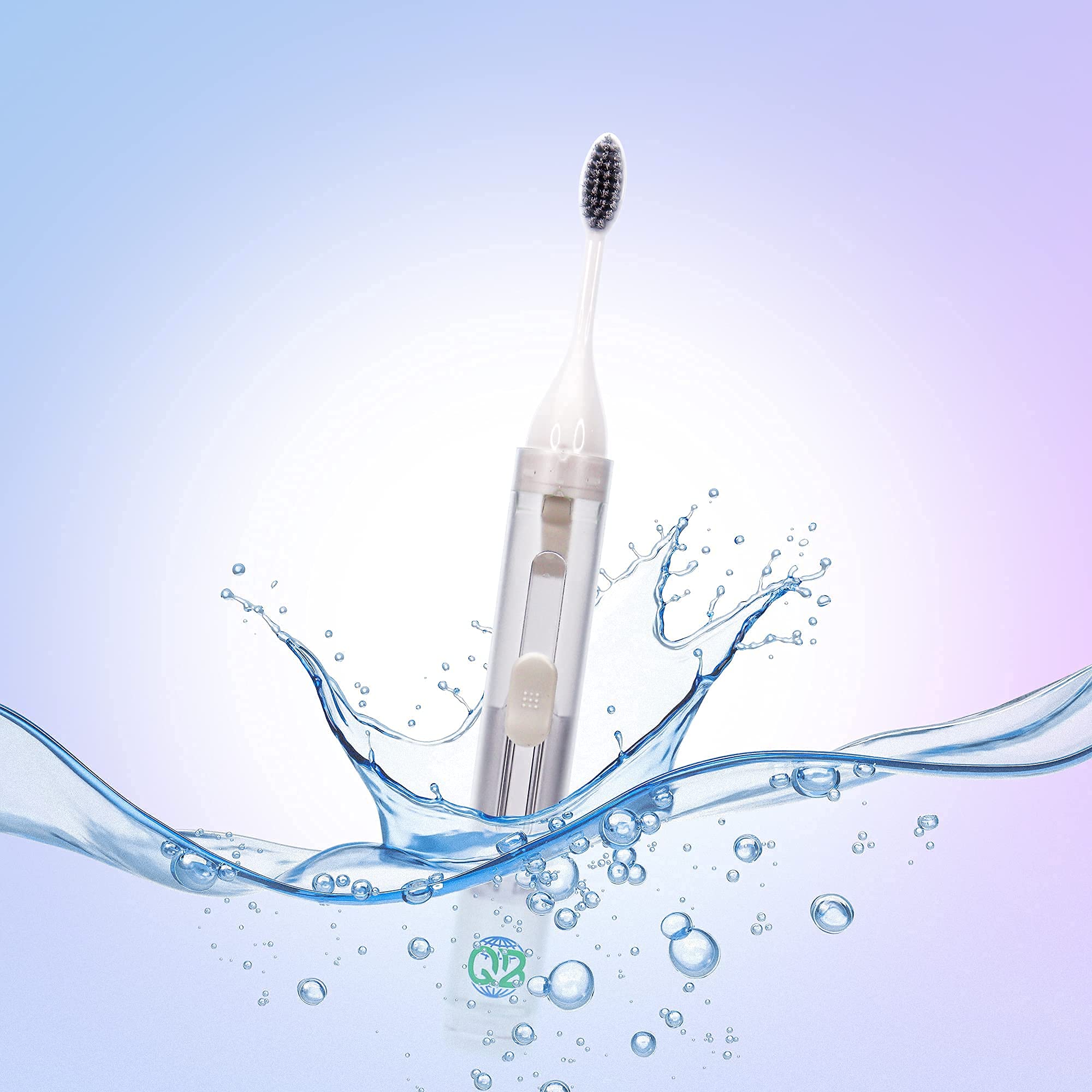 Quick Brush Travel Toothbrush with Toothpaste stored in Handle- On The Go Oral Care Kit Convenient for Home Office School Purse Backpacking, Portable and Foldable Brush