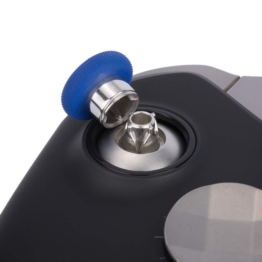 8 in 1 Metal Thumbsticks Joysticks Replacement, Swap Magnetic Analogue Stick Grips Buttons Parts with Repair Kit Accessories Compatible with Xbox one Elite Series 1/ PS4(Blue)