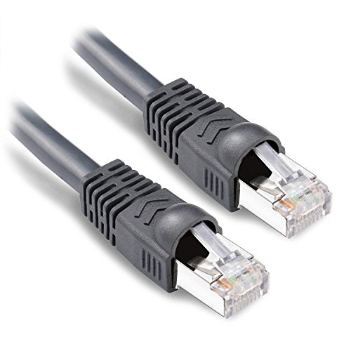 DbillionDa Outdoor Ethernet 10ft Cat6 Cable, Shielded Grounded UV Resistant Waterproof Buried-able Network Cord