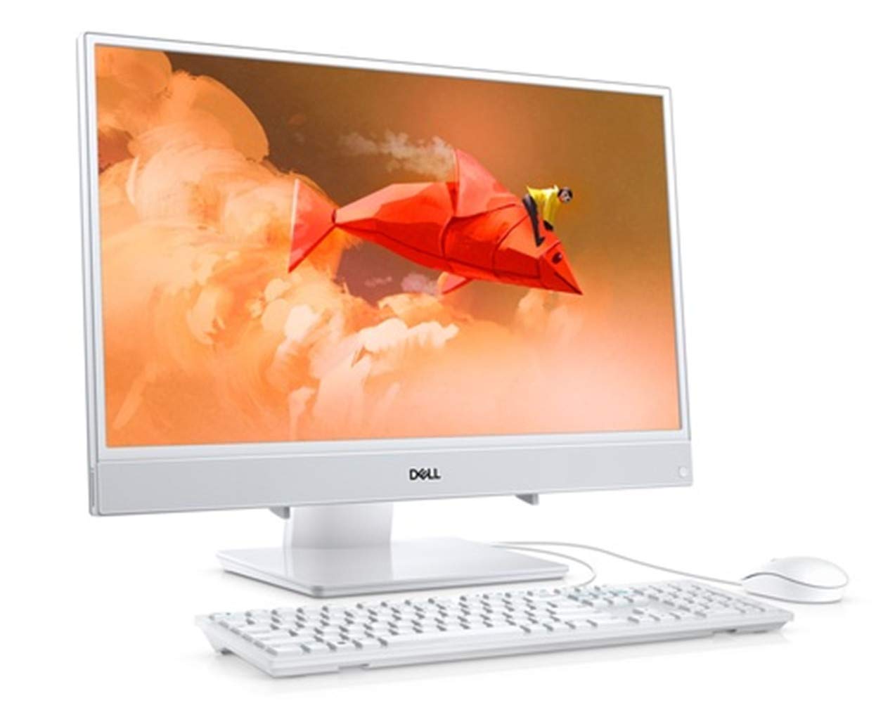 Dell Inspiron All-in-One Desktop Computer/ 23.8" Full HD Touchscreen/ AMD A9-9425 Up to 3.7GHz/ 8GB DDR4/ 1TB HDD/ 802.11AC WiFi/ Bluetooth 4.1/ USB 3.1/ HDMI/ White/ Windows 10 Home