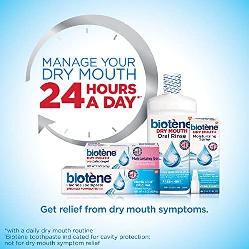 Biotene Gentle Mint Toothpaste 4.3 Ounce, (5 Pack)