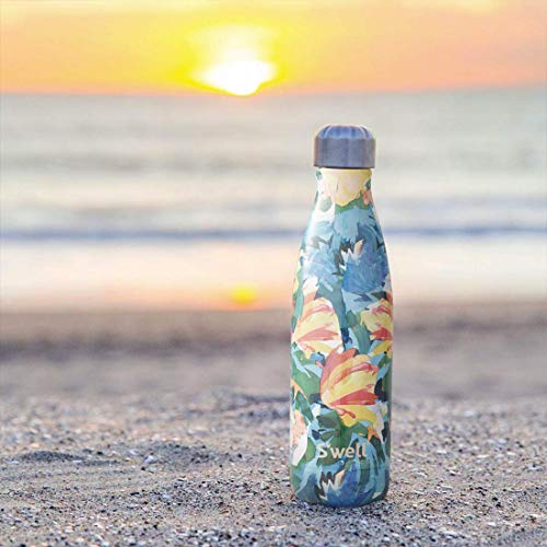 S'well Stainless Steel Bottle-17 Fl Oz-Eden-Triple- Layered Vacuum-Insulated Containers Keeps Drinks Cold for 41 Hours and Hot for 18-with No Condensation-BPA Free Water Bottle, 17oz