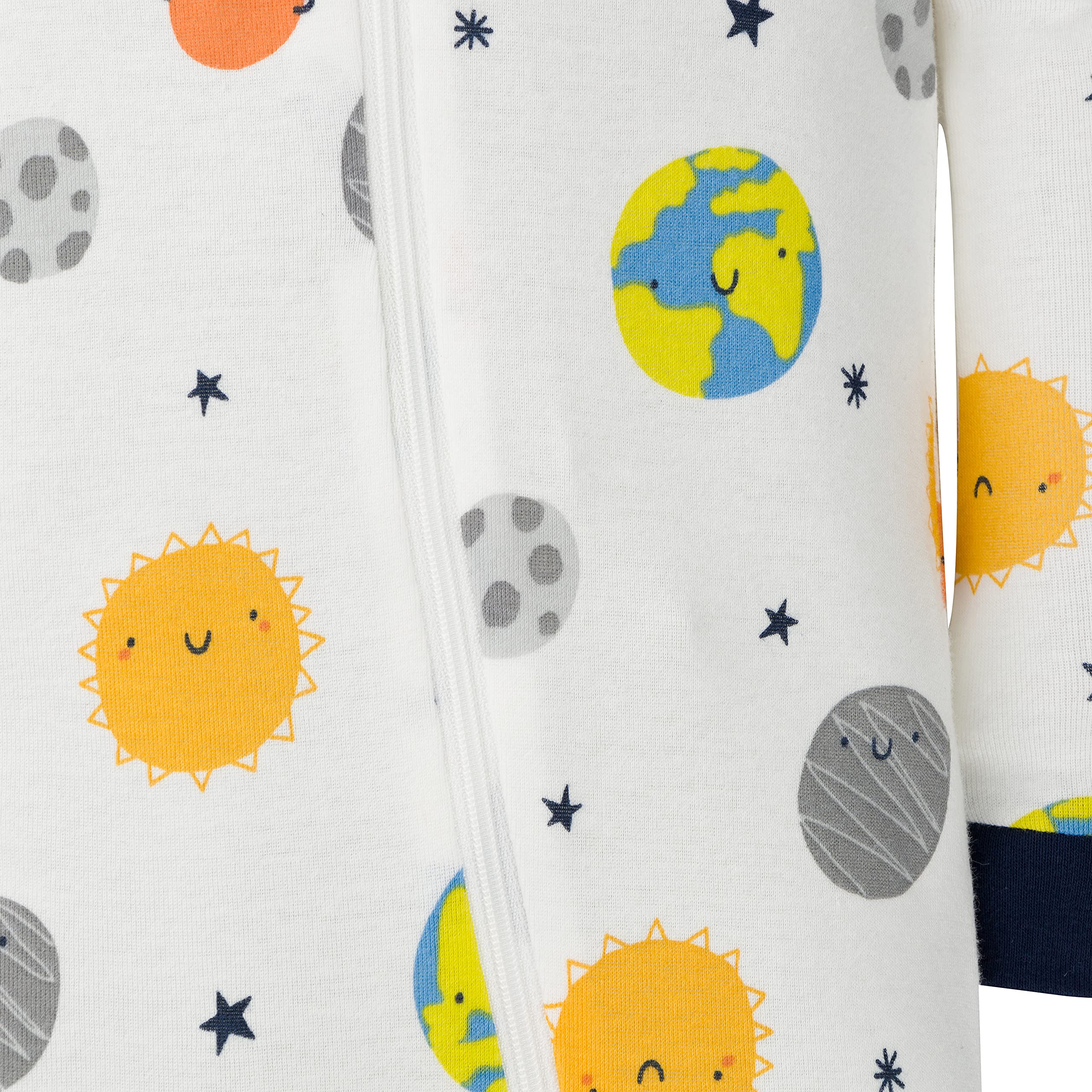 Gerber Baby Boys' 2-Pack Footed Pajamas, Blue Earth, 12 Months