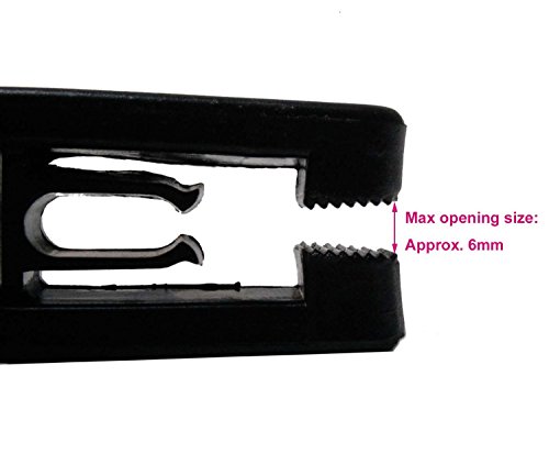 Black Huggable Hangers Finger Clips Huggable Ultra Slim Line Finger Clips Set of 20