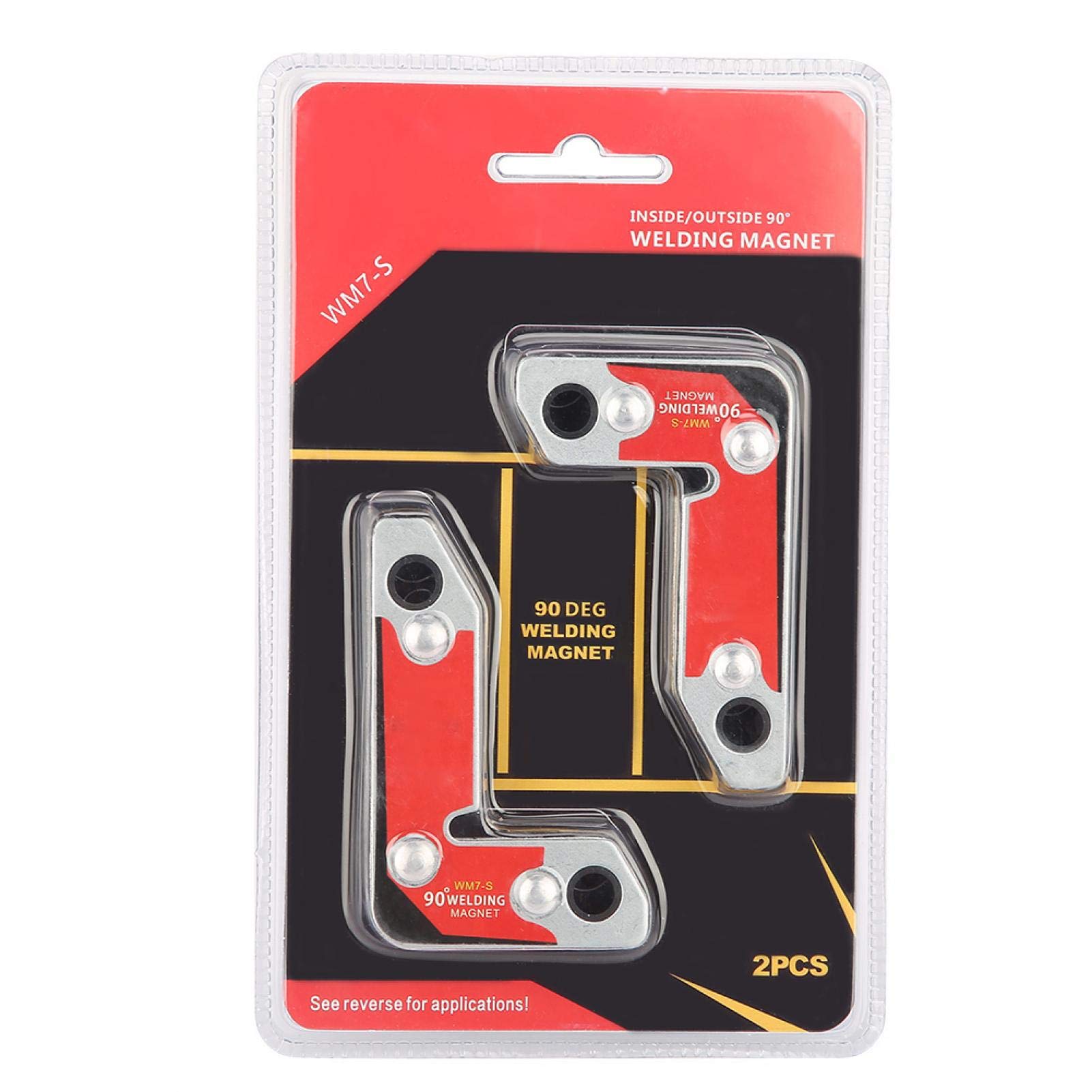 2pcs Magnetic Welding Holder, Strong Magnetic Welding Positioner Welding Magnet Arrows Welder Holder Support 30 60 90 Angles for Soldering, Marking Off, Pipe Installation