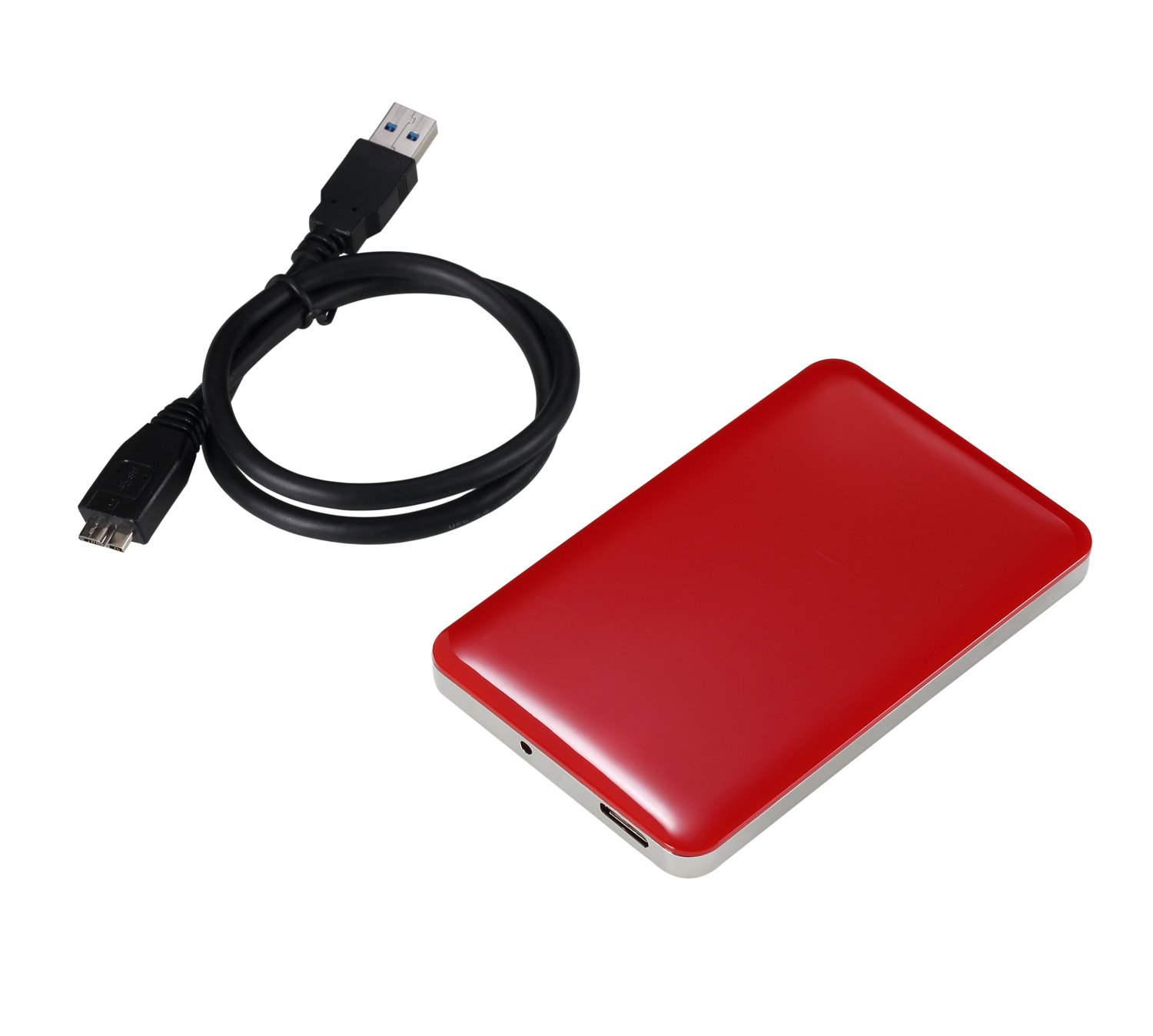 BIPRA U3 2.5 inch USB 3.0 NTFS Portable External Hard Drive - Red (80GB)