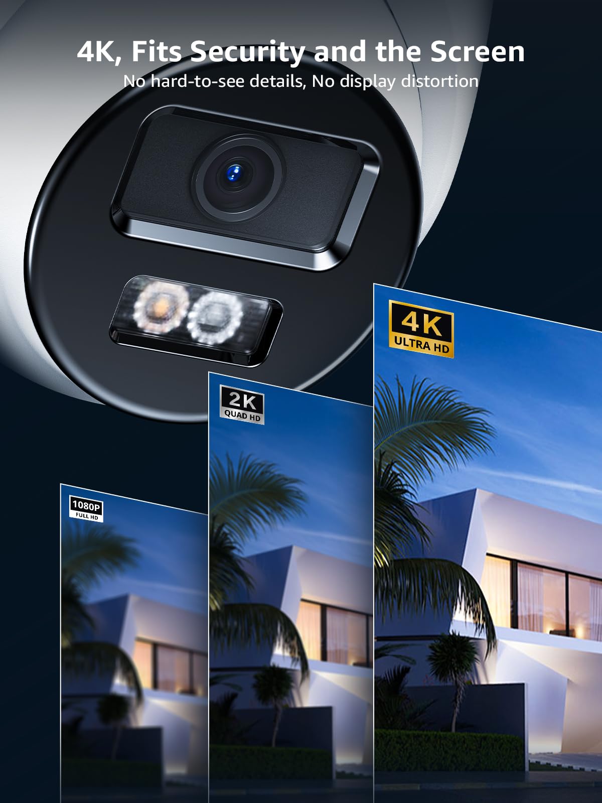 ANNKE C800 4K PoE Security Camera with AI Human/Vehicle Detection, IP Cam with Audio,Wide Angle, Remote Access, 100 FT 2.0 Night Vision, IP67, H.265+, Support to 512GB TF Card