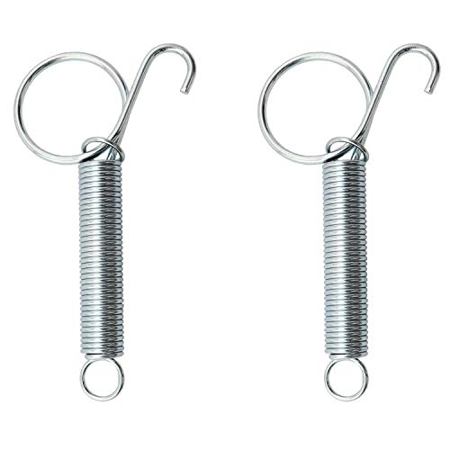 ZRM&E 2pcs 85mm Multifunctional Cage Door Spring Hook Metal Finger Spring Latch Hook for Fixing Pet Cage Door