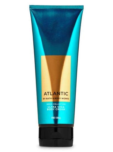 Bath and Body Works - Atlantic - Men's - 3 pc Bundle - Ultra Shea Body Cream, 2-in-1 Hair + Body Wash and Deodorizing Body Spray - (2020 Edition)