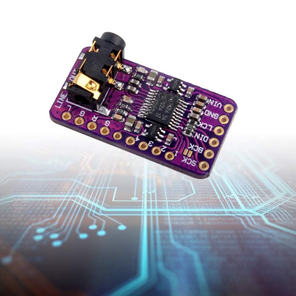 Comimark 1Pcs Interface I2S PCM5102 DAC Decoder GY-PCM5102 I2S Player Module for Raspberry Pi