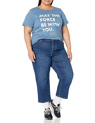 Amazon Essentials Disney | Marvel | Star Wars | Princess Women's Short-Sleeve Crew-Neck T-Shirts (Available in Plus Size), Pack of 2, Star Wars Force, 3X