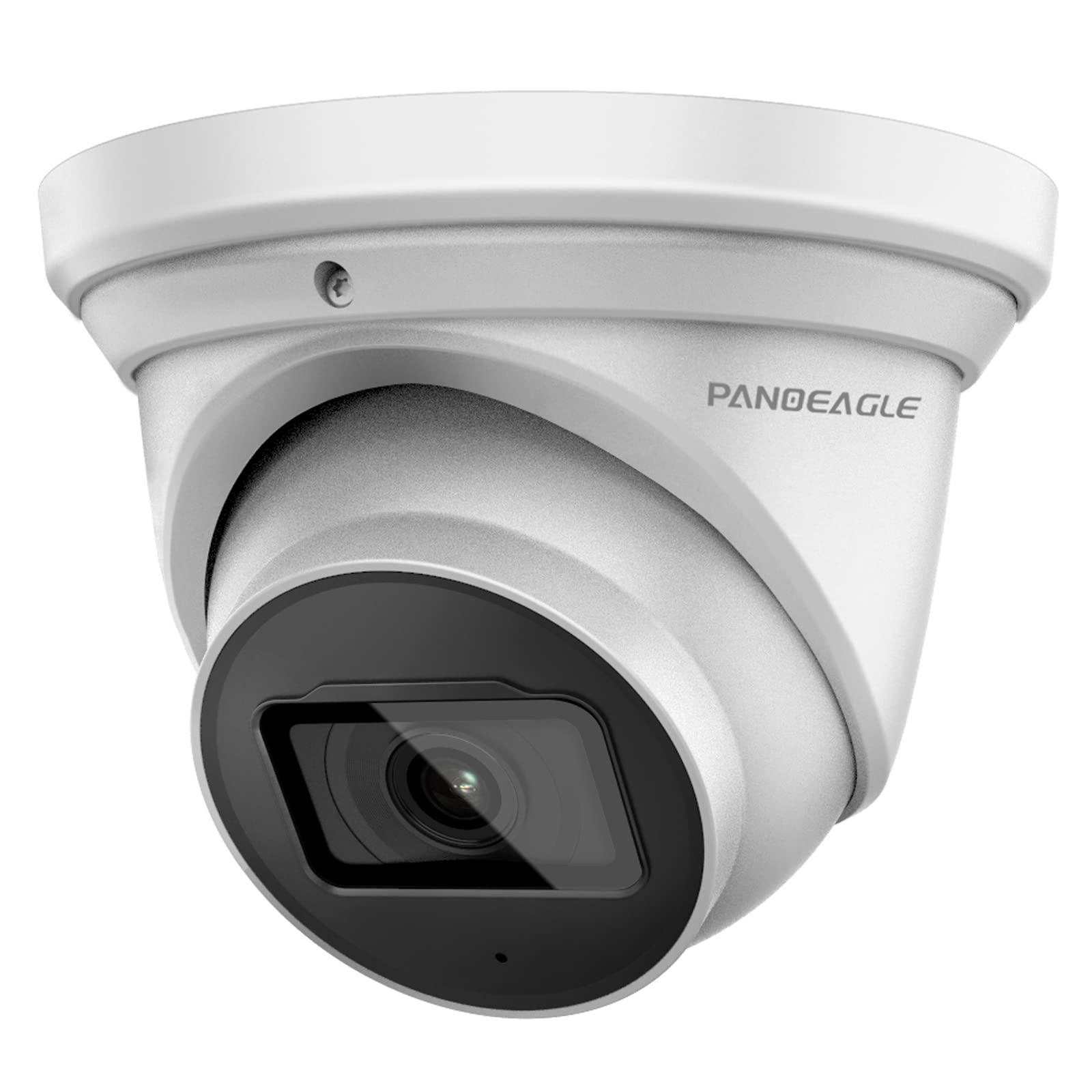 PANOEAGLE 8MP Starlight IR Eyeball Network Camera, 2.8mm Fixed Lens,Low Illumination Outdoor Camera with Built-in MIC, Max. 256 GB SD Card Slot