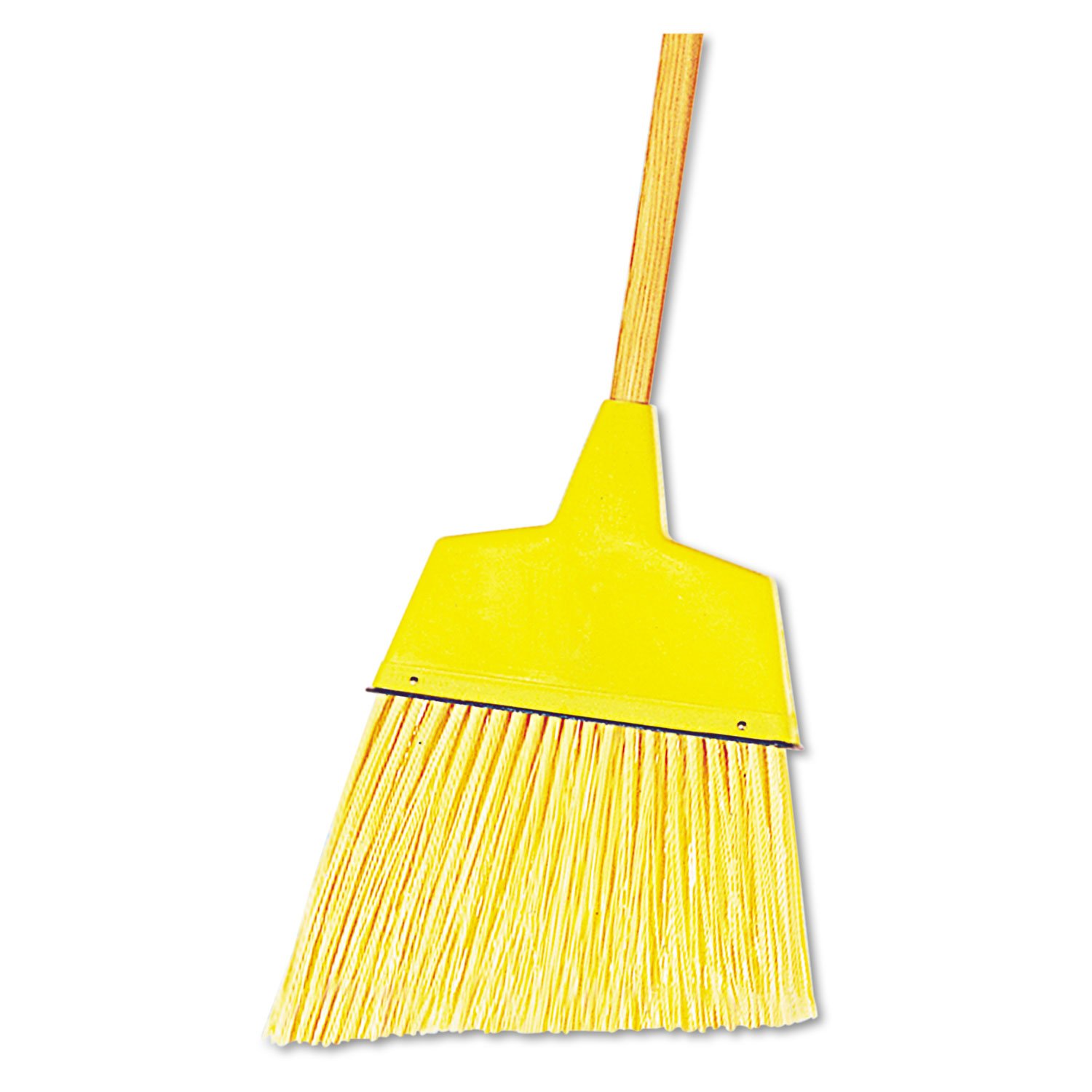 Boardwalk 932AEA Angler Broom Plastic Bristles 42-Inch Wood Handle Yellow