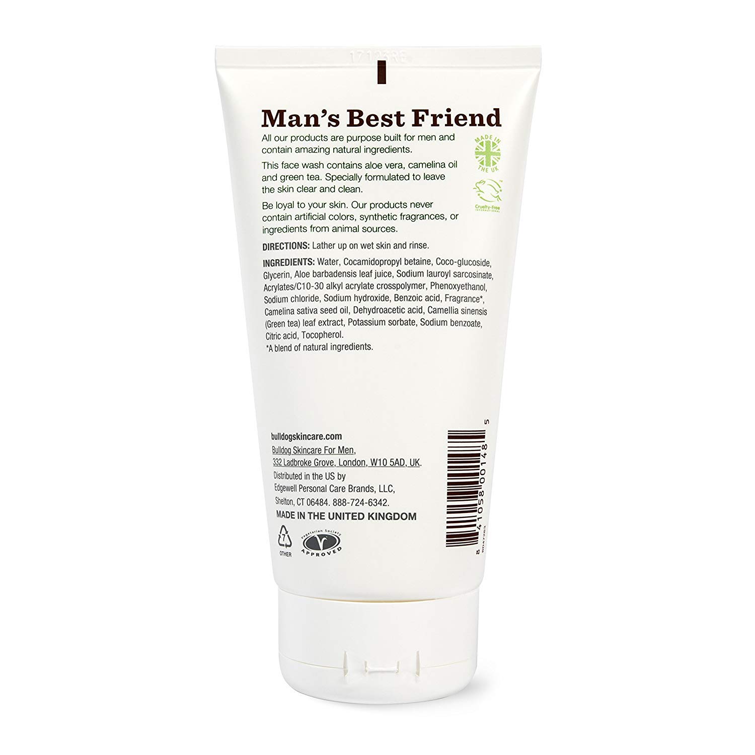 Bulldog Skincare and Grooming For Men Original Face Wash, Pack of 2, 5 Ounce