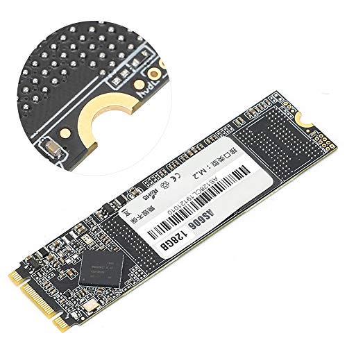 M.2/NGFF Solid State Drive, 2280 128GB SSD with 551MB/S Reading Speed and 212MB/S Writing Speed for Laptop Desktop Computer AS606