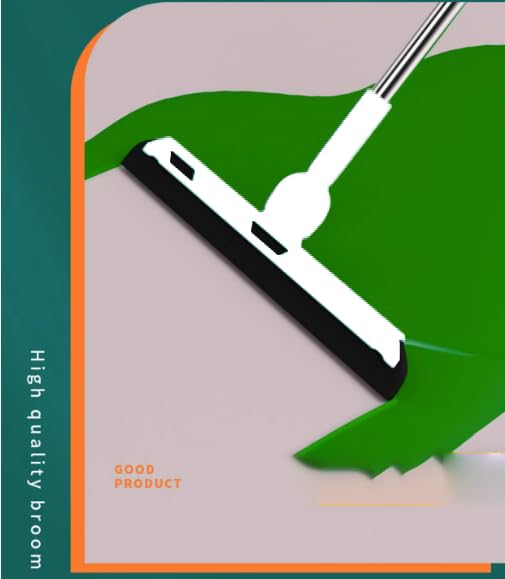 3-in-1 Long-Handled Broom and Dustpan Set - Heavy-Duty Cleaning Combo for Indoor and Outdoor Use