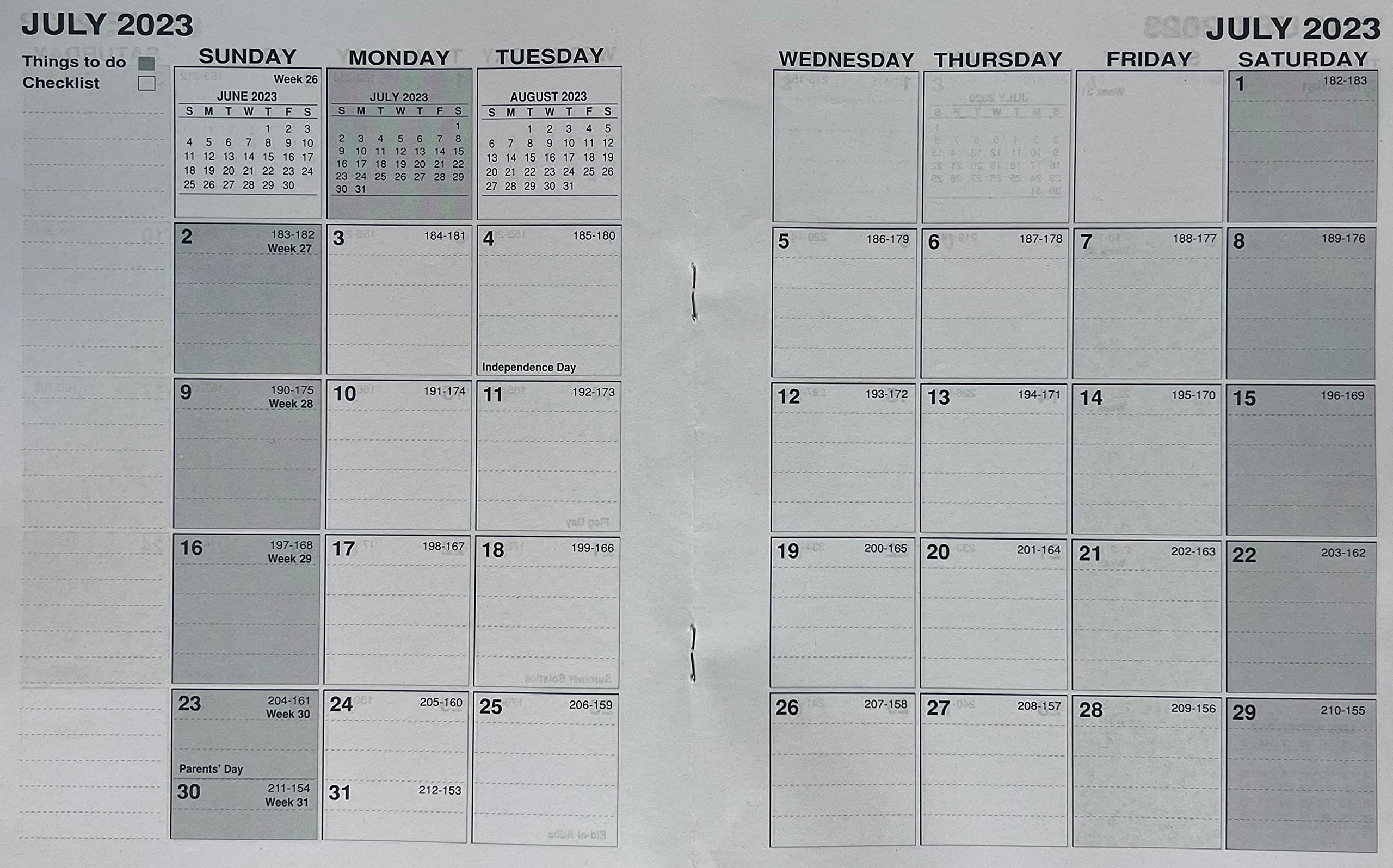 2023 Monthly Planner Thin Calendar Agenda Appointment Book 5x8 (8x10” Opened) (Burgundy Maroon)