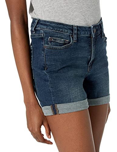 Amazon Essentials Women's 4" Denim Short, Dark Denim, 14