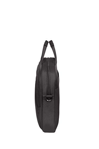 AMERICAN TOURISTER Unisex Adult Briefcase, Black (Black/Orange), M (15.6 Inch)