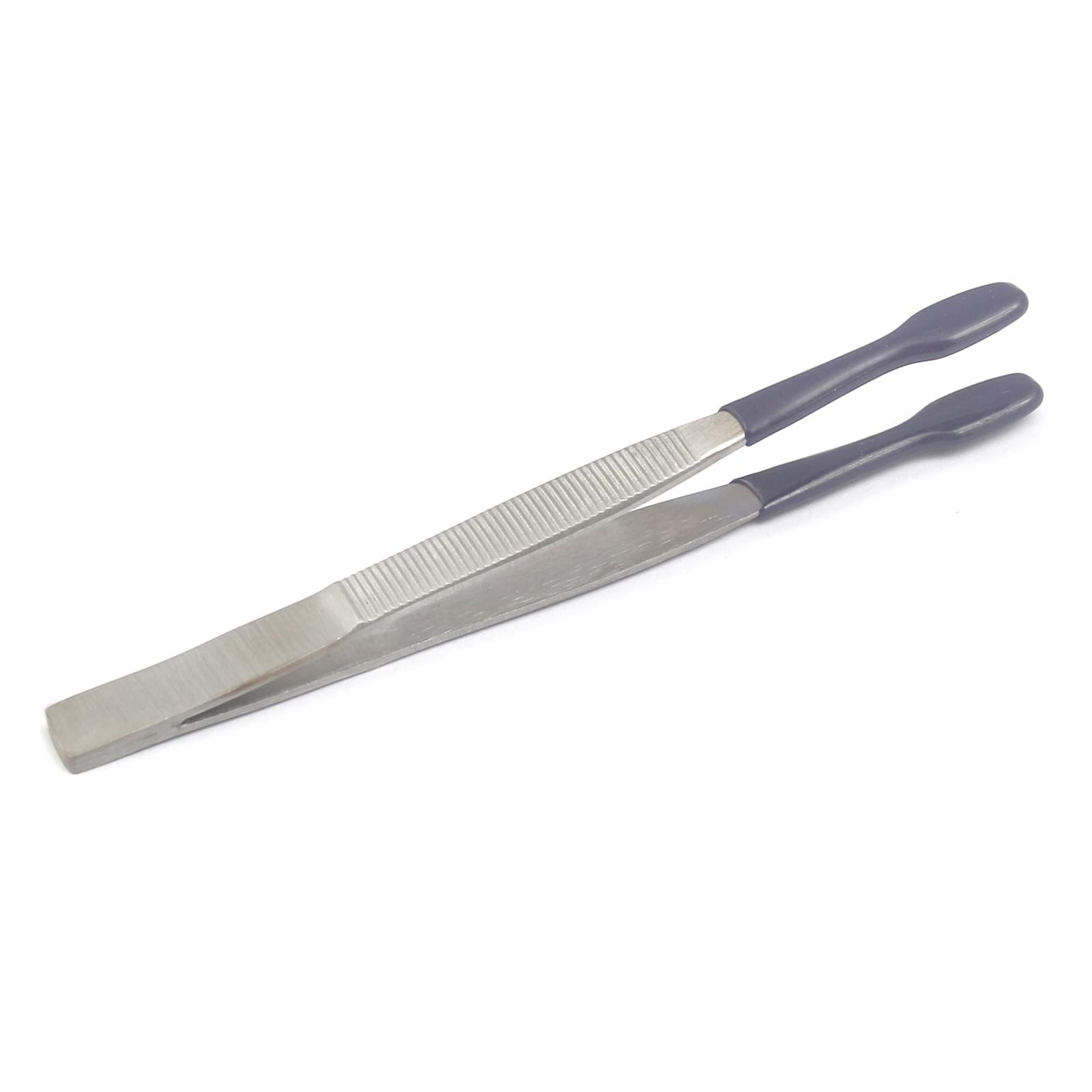 DDP TWEEZERS RUBBER COATED PVC SOFT NON MARRING FLAT TIPS LAB HOBBY BEAD CRAFT TOOLS