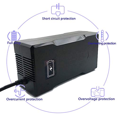 YZPOWER 54.6V 4A Power Adapter for Electric Bike Mobility Scooter 48V Lithium Battery Charger XLR Connector