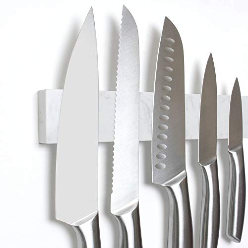 Magnetic Knife Rack - White Marble (Pack of 1)