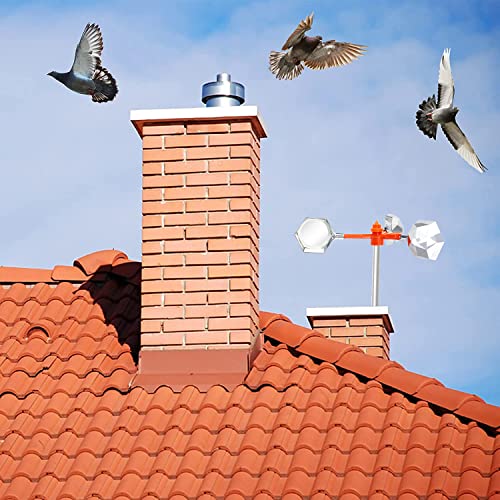 360 Degrees reflec Installed in Various Directions, Smooth Polishing Harmless Deterrent for Roof, Boat and The Top of Tall Chimney, 1Pack