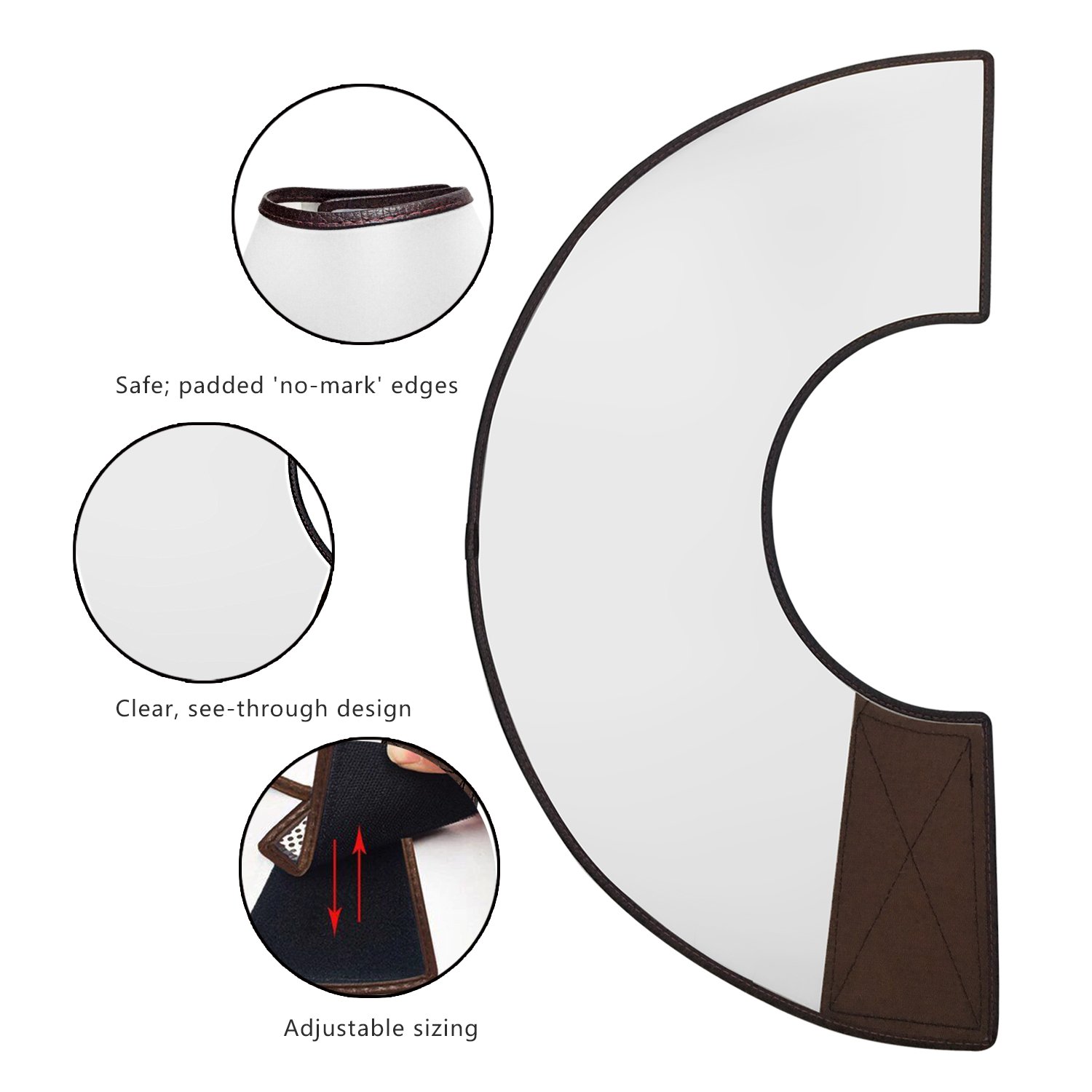 Adjustable Dog Elizabeth Collar Latest Upgrade Felicey Pet Protective Collar with Soft Edge Dog Neck Cone Recovery Cone Collar for Anti-Bite Lick, Surgery or Wound Healing (XXXXL)