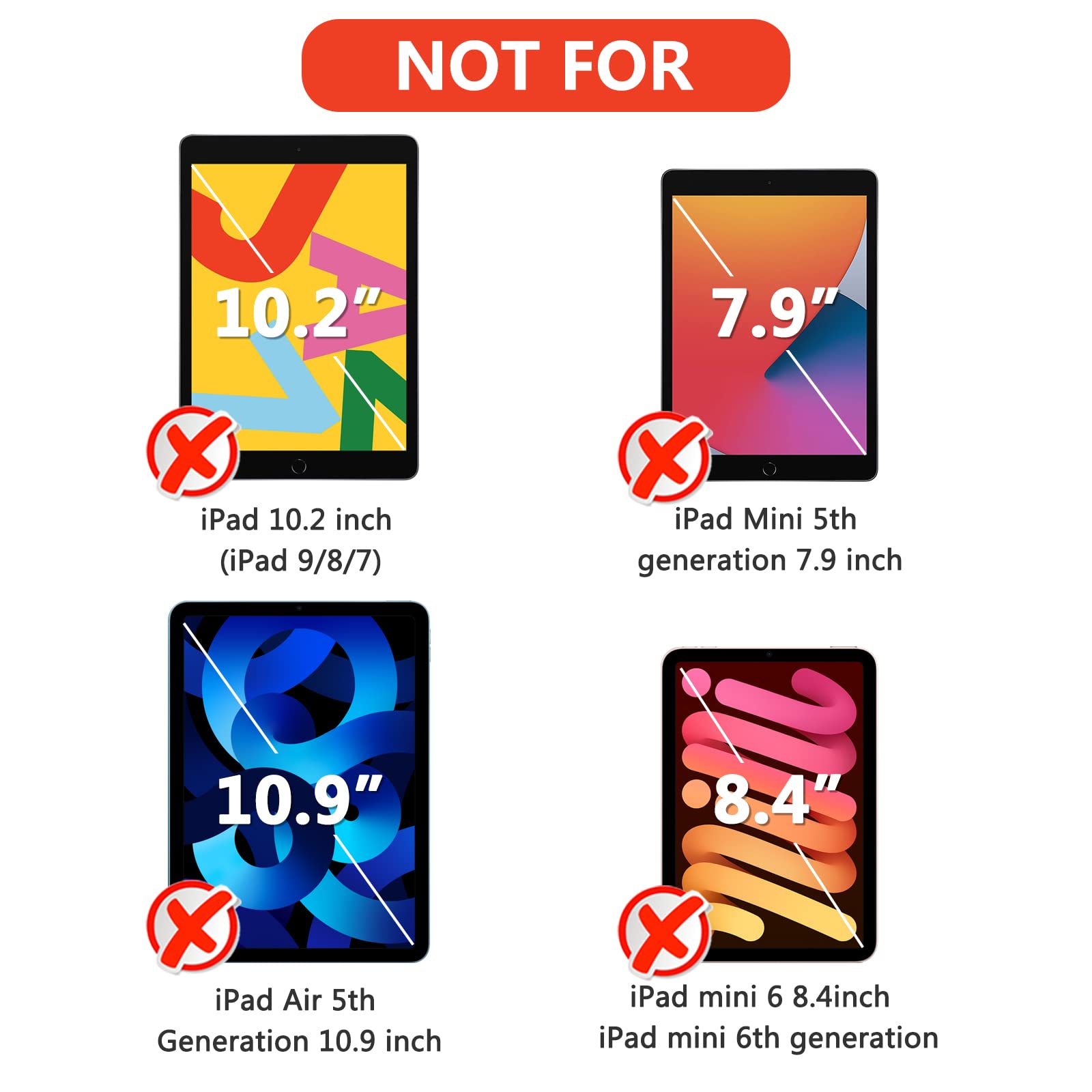SPARIN 3 Pack Glass Screen Protector Compatible with iPad 6th 5th Generation 9.7 inch/iPad Air 2, Tempered Glass, Alignment Frame